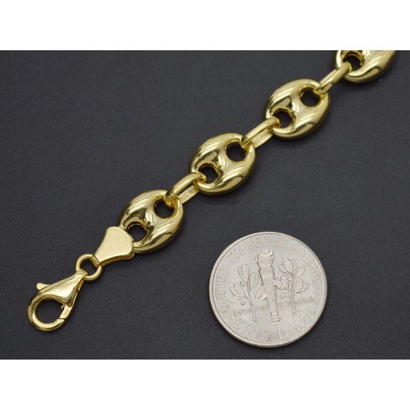 BH Jewelry | Jewelry | Real 4k Solid Yellow Gold 8 Puffed Mariner ...